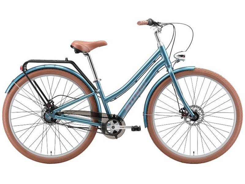 Велосипед Stark'25 Comfort Lady 28 D темно-бирюзовый/лавандовый S/14.5"