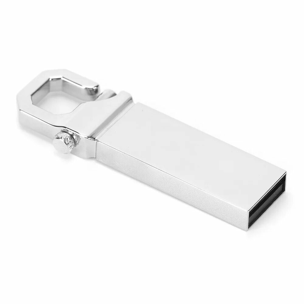Флешка USB 2.0 Металлическая Мини 64G СерыйФлешка USB 2.0 Мета