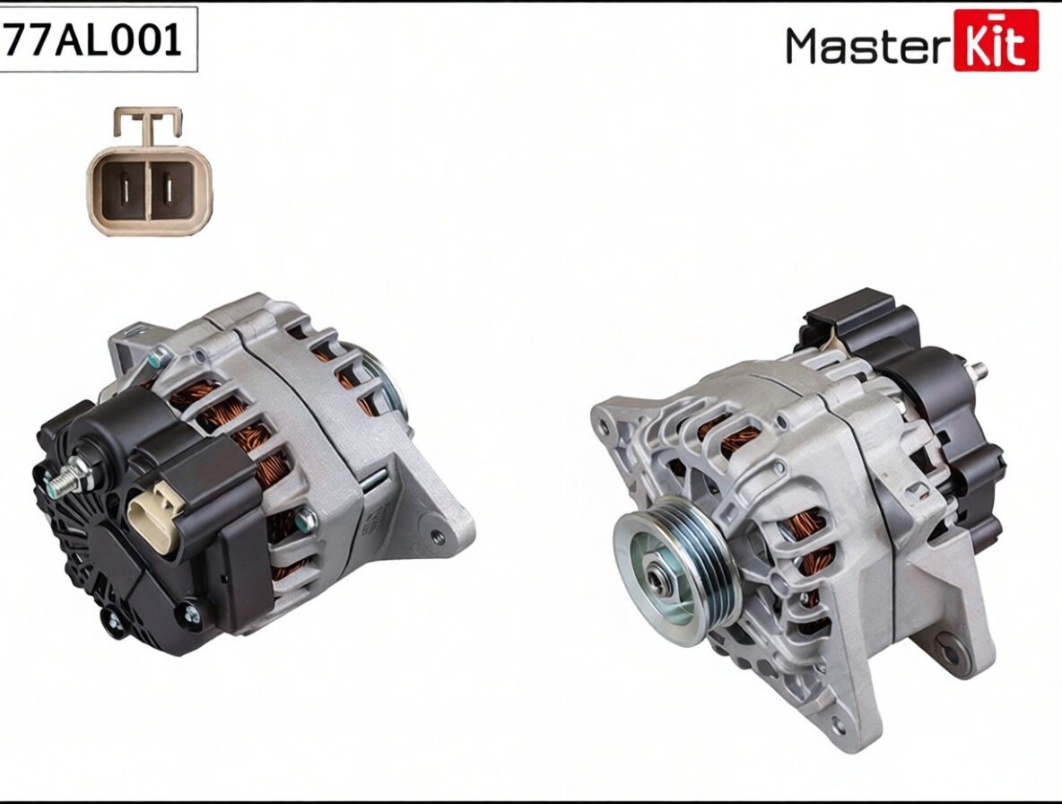 Генератор HYUNDAI ACCENT, GETZ, TUCSON (14V 90A) Masterkit MasterKit арт. 77AL001