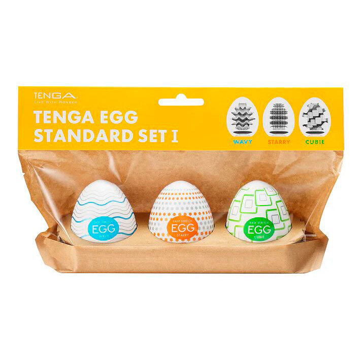 Набор мастурбаторов Tenga Egg Standard Set 1, 3 шт, силикон