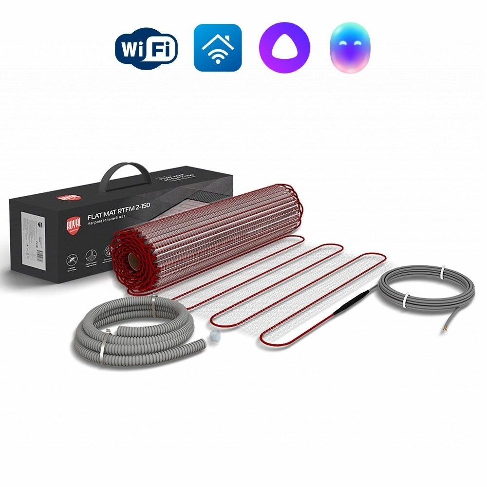 Mat nagrevatelnyy royal thermo flat mat rtfm 2 150 2 5 komplekt