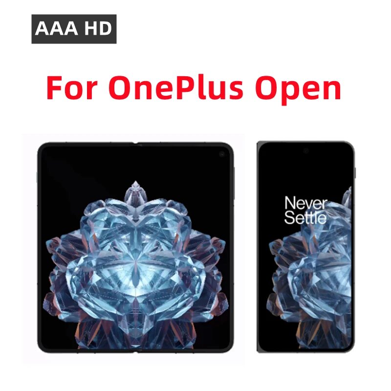 Внутренняя и внешняя гидрогелевая пленка HD для OnePlus Open, защитная пленка для складного мобильного телефона OnePlus Open, прозрачная защитная пленка для экрана
