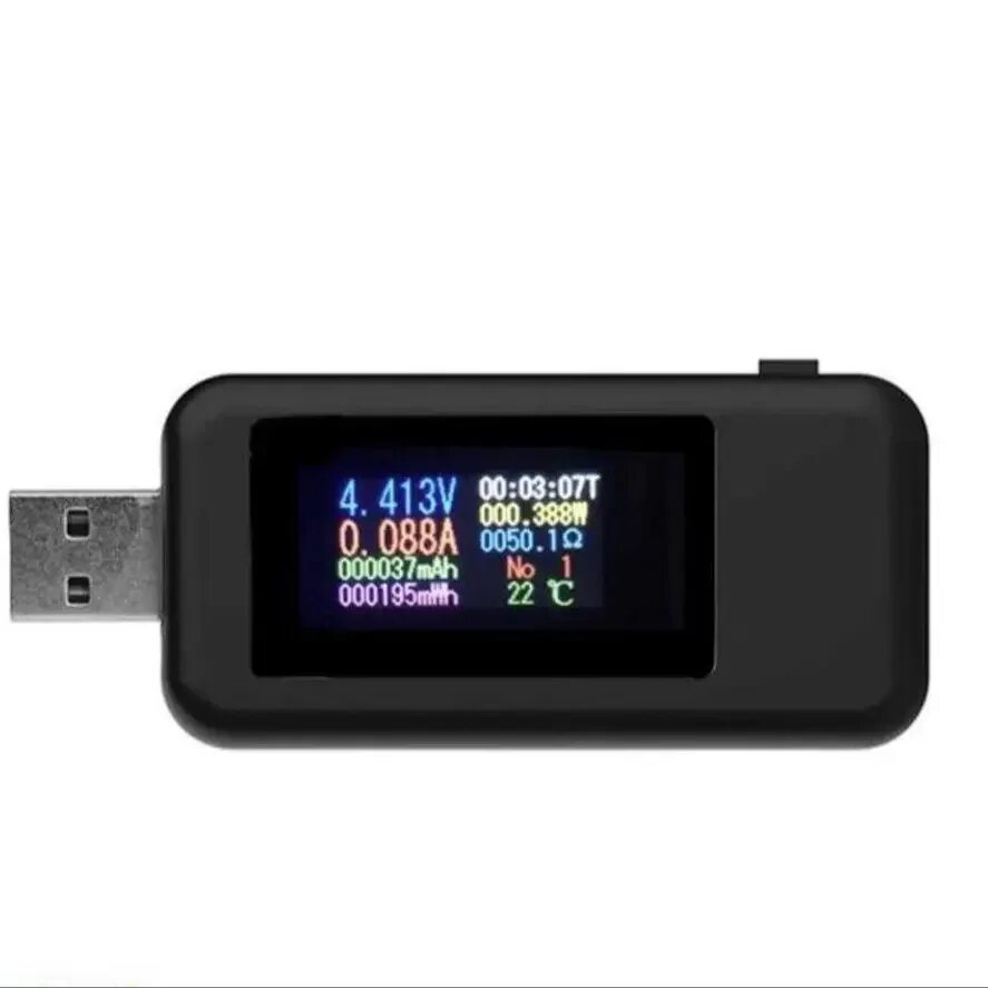 Многофункциональный USB-тестер 10-в-1: Цифровой Вольтметр, Амперметр, Детектор Тока И Напряжения