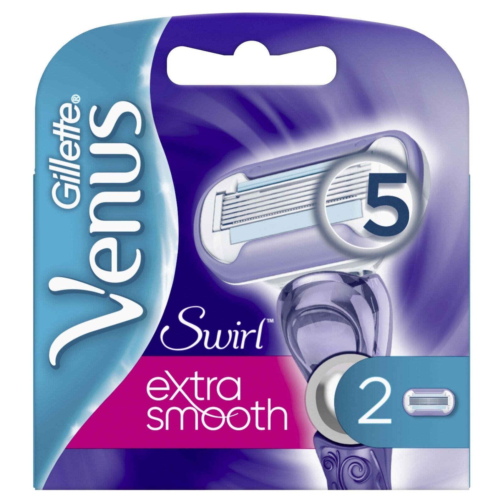 Сменные кассеты для бритвы Gillette Venus Extra Smooth Swirl, 2 шт