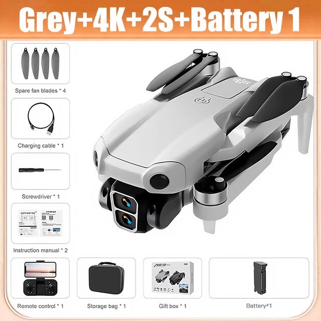 Для дрона Xiaomi A888 Pro 4K Professional ESC Dual Camera Dron Optical Flow Localization 3-side Obstacle Avoidance Quadcopter