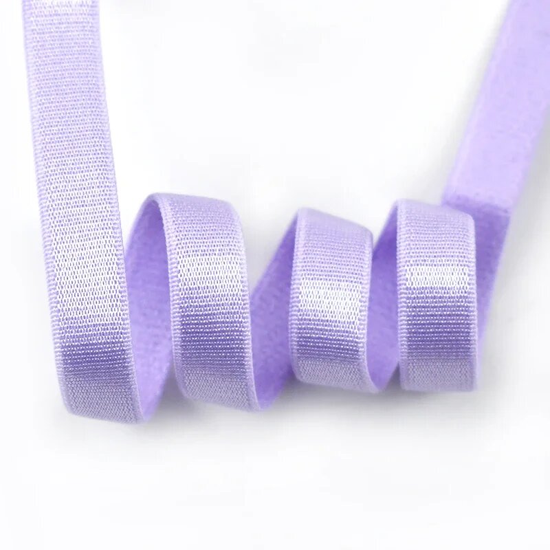 Эластичные ленты Meetee 10 мм, нейлон, спандекс Purple, 10Meters