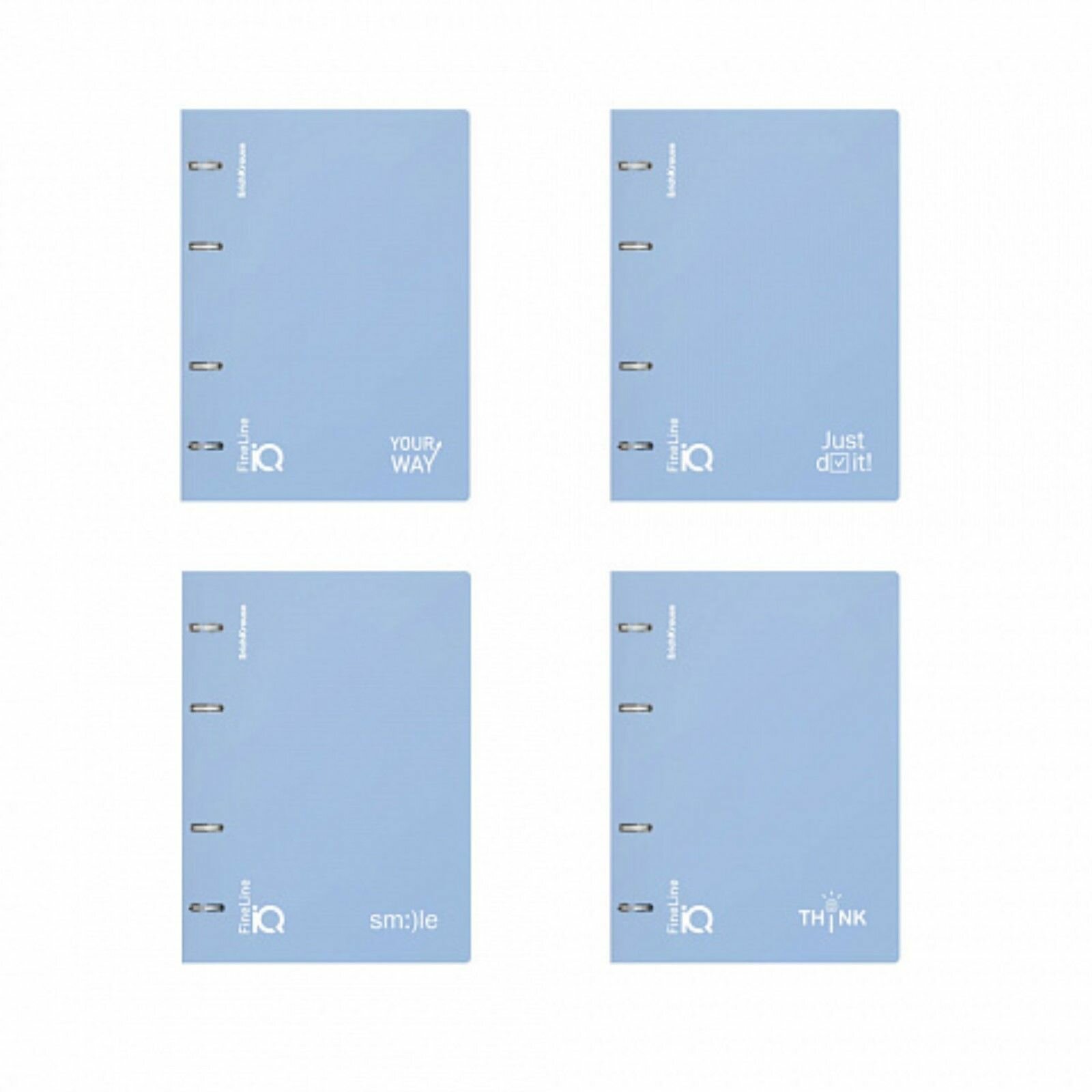 Тетрадь 100л. кл. "IQ FineLine, Symbol" ErichKrause, пластиковая обложка (60675)