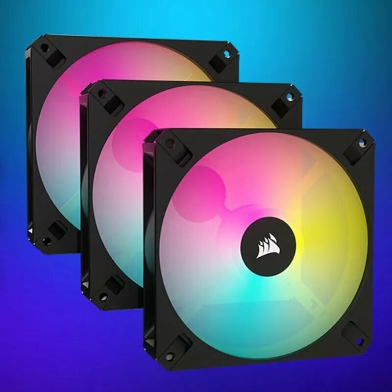 Corsair Компьютерный корпус Corsair Компьютерные аксессуары (вентилятор шасси AR120 X3 RGB, black), бирюзовый (Corsair AR120 X3 RGB, black)