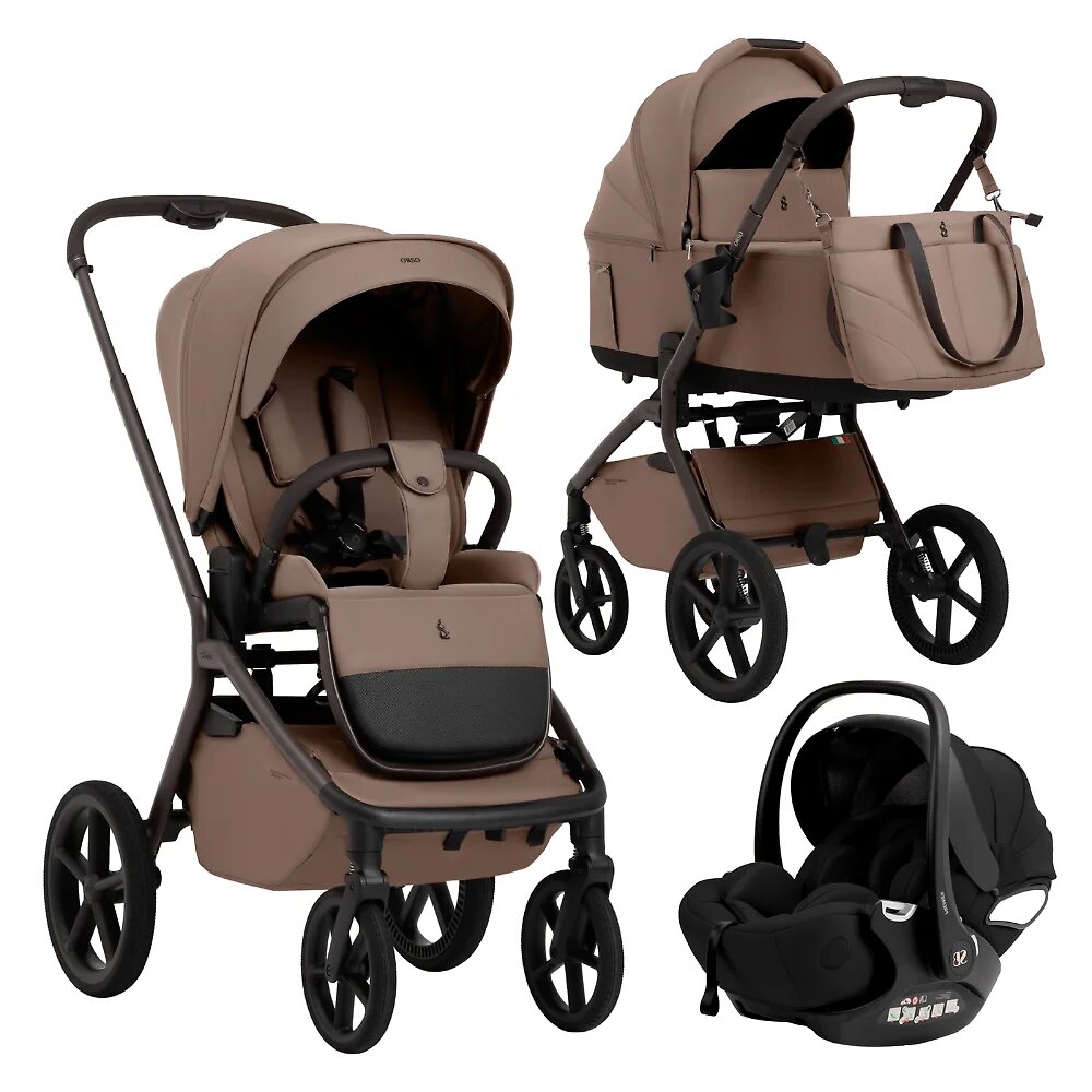 Детская коляска 3в1 Sweet Baby Orso + Premier, цвет Dark Beige SBL (Капучино)