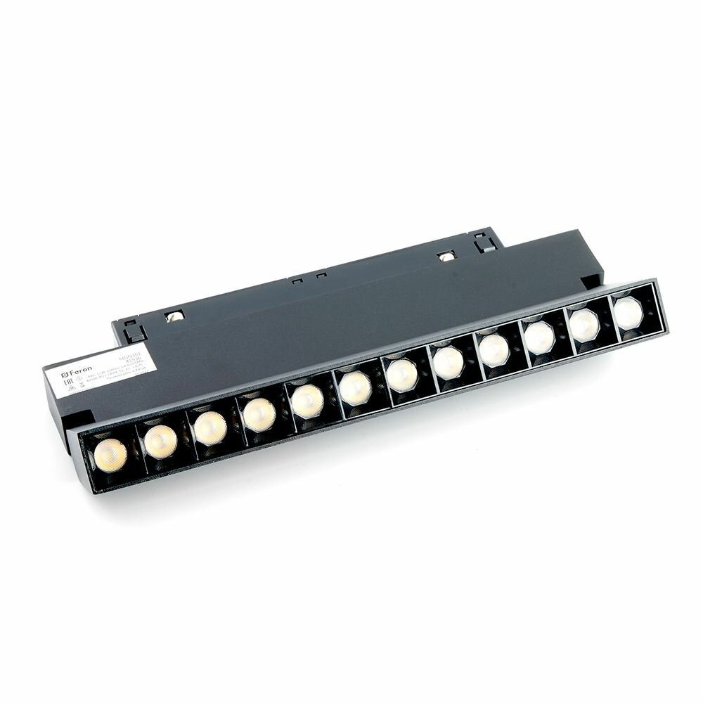Светильник светодиодный MGN301 трековый низковольтный 12W, 1080 Lm, 4000К, 30 градусов, серия LensFold FERON 41936