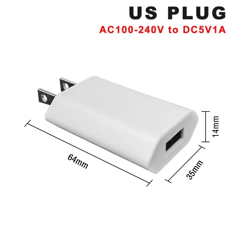 USB Диммер для светодиодной лампы Белый, US Adapter 100-240V