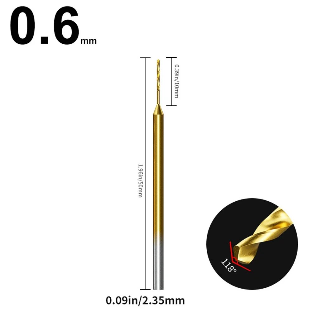 Набор мини-сверл DAZZLEEX 0.6-2.2 мм для деревообработки 0.6mm
