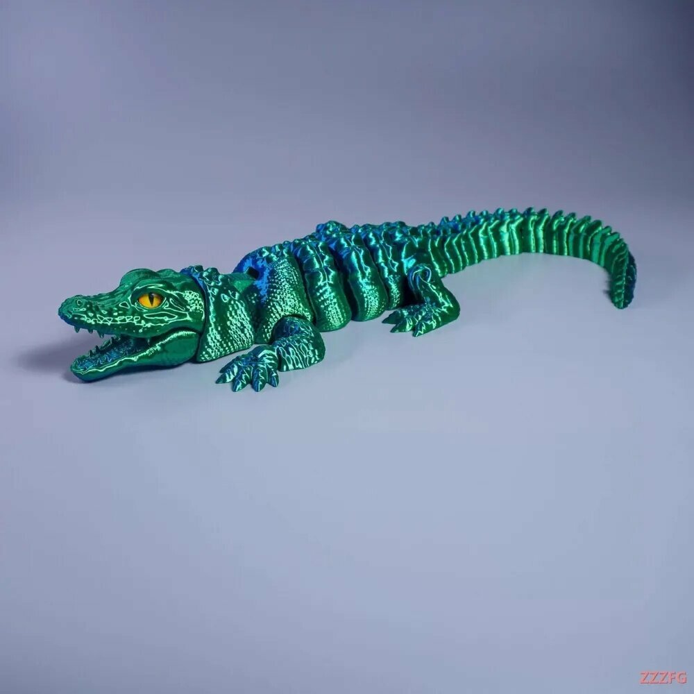 Крокодил Игрушка с зубами / Подвижные Фигурки / 3d Игрушки
