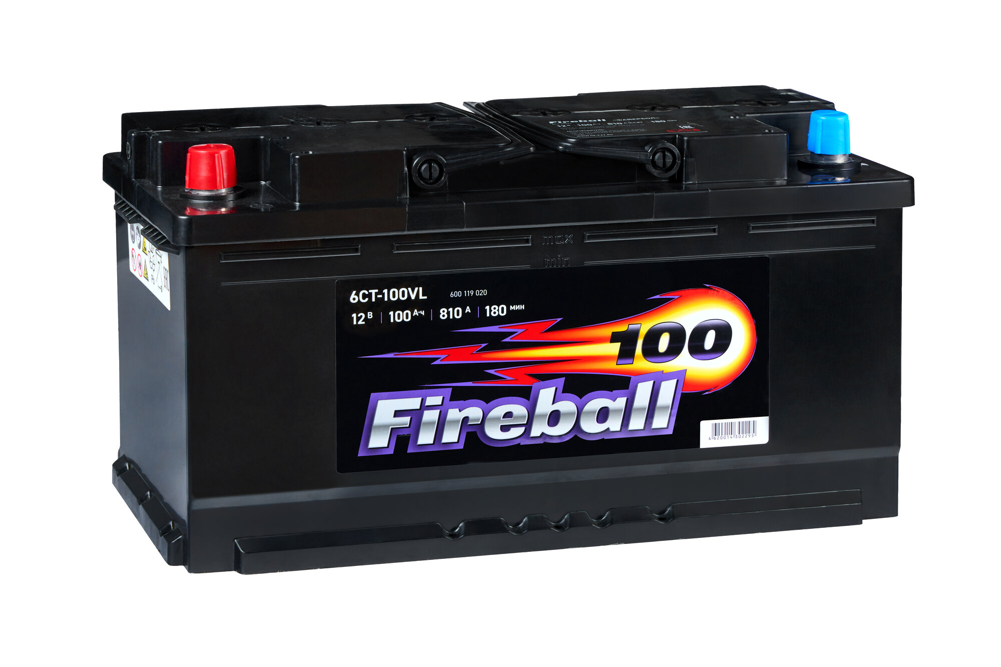 Автомобильный аккумулятор FIRE BALL 6СТ-100 (1) N (арт.600119020)