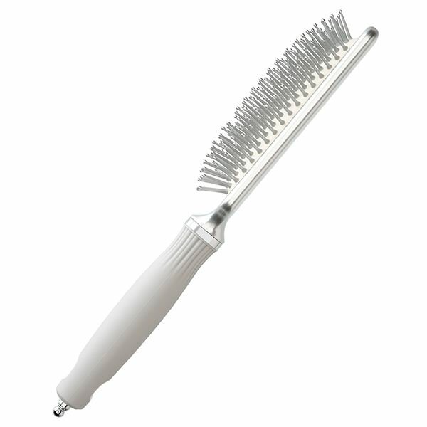 OLIVIA GARDEN Щётка EXPERT CARE RECTANGULAR Nylon Bristles Silver S — фото 1
