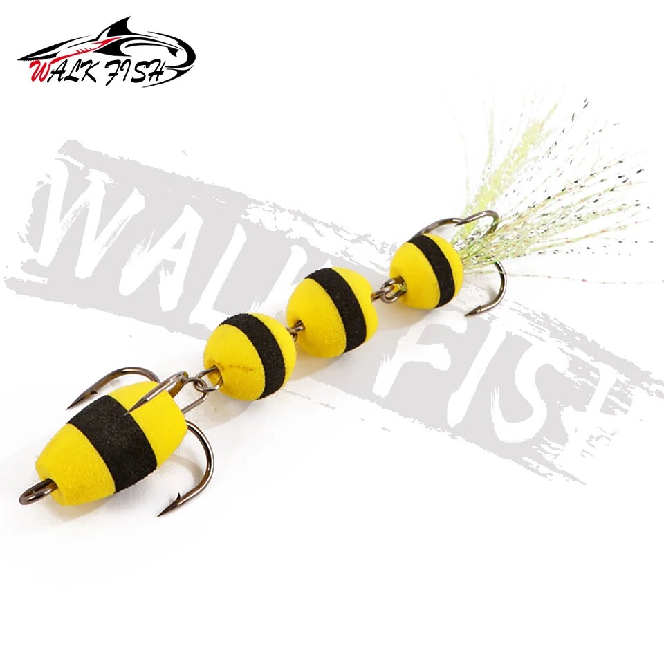 WALK FISH Приманка EVA Желтая C3 95мм