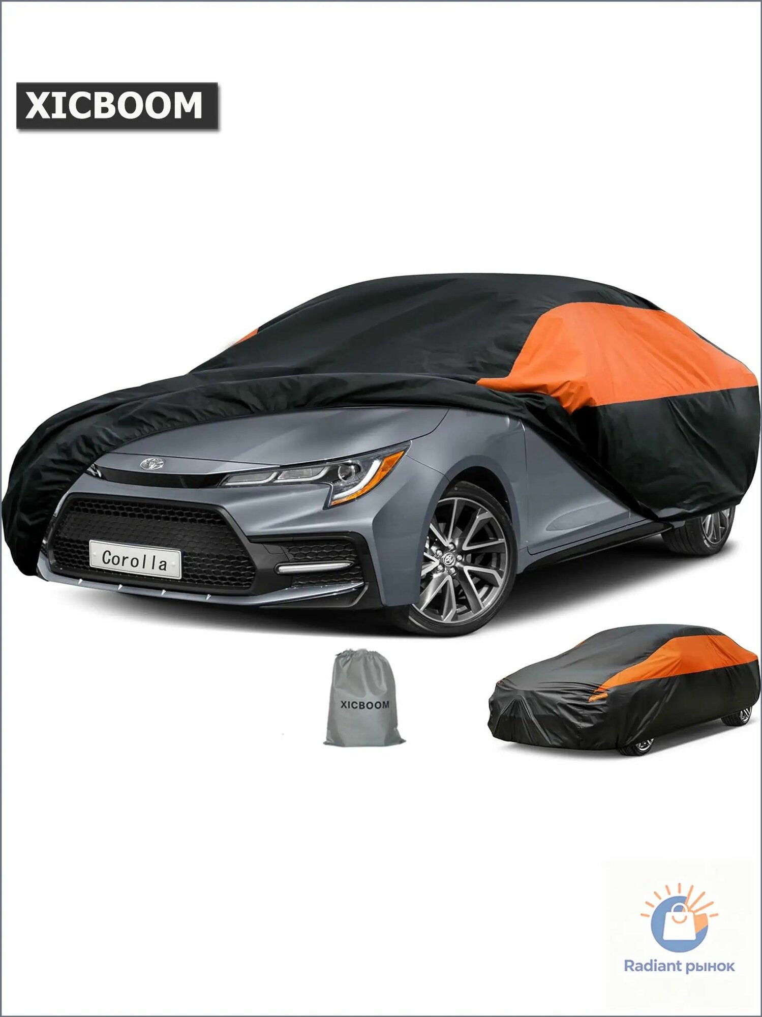 XICBOOM Чехол на автомобиль Toyota Corolla, Оксфорд 210D, 1 шт.