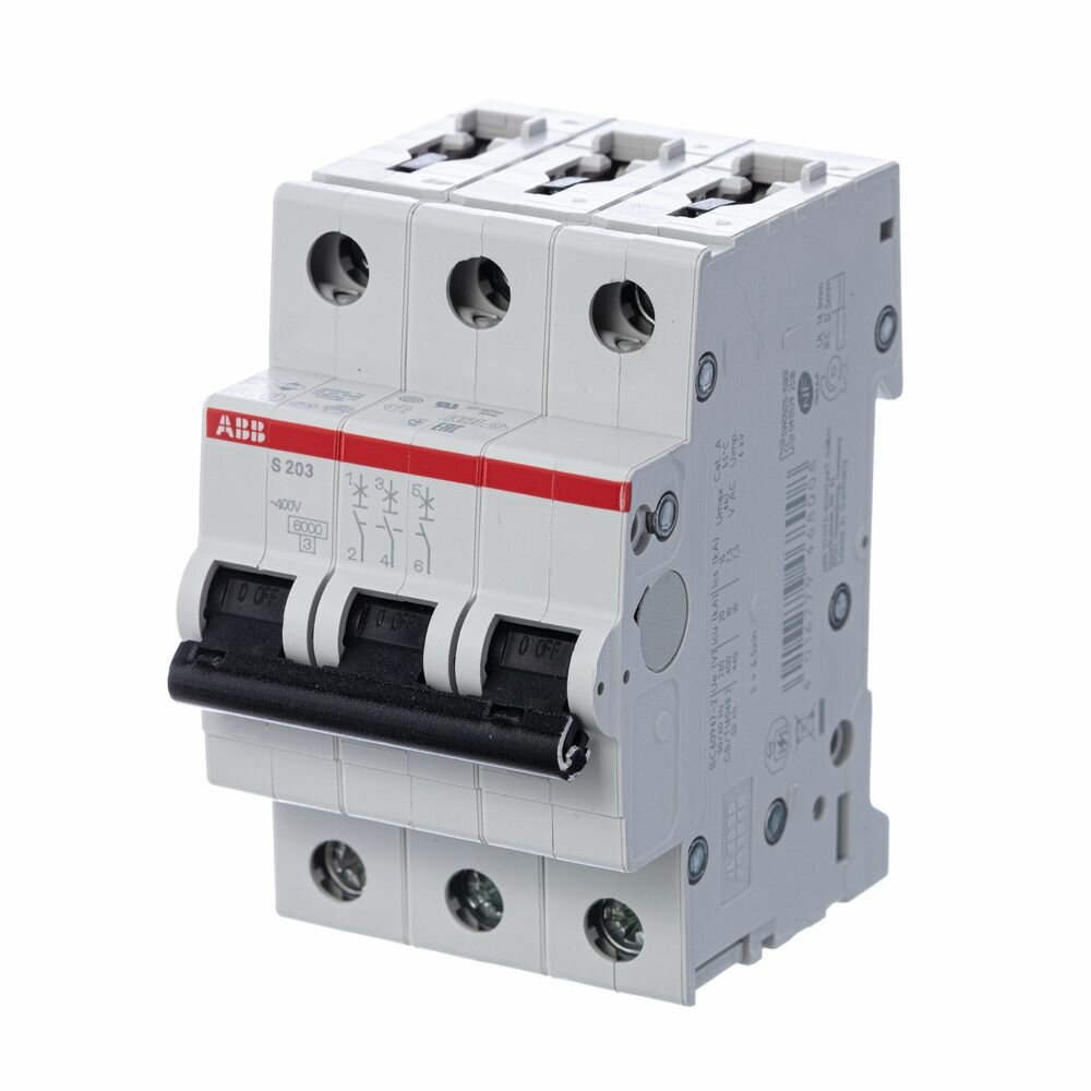 ABB Выключатель автоматический 3-полюсной S203 C3 арт. 2CDS253001R0034