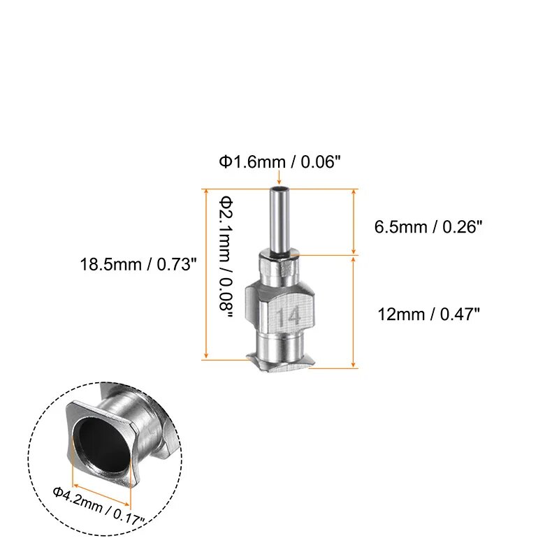 Игольчатые краны DMiotech Dispenser Needle Tip 8-30 г