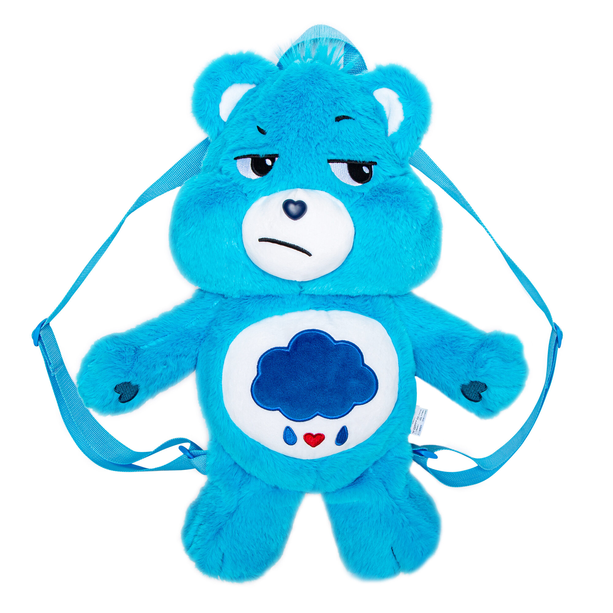 Плюшевый рюкзак унисекс CAREBEARS Regular голубой 1709377
