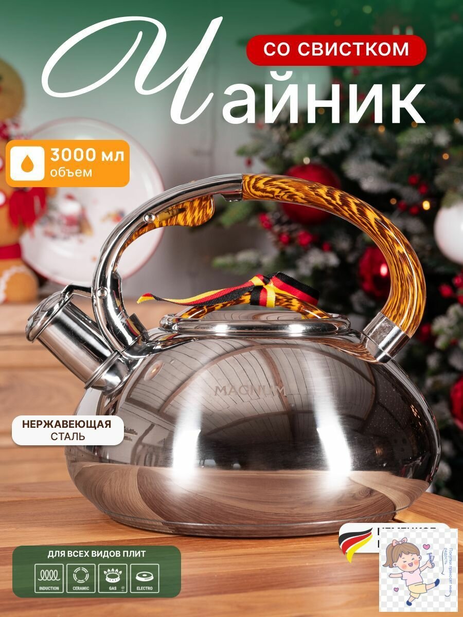 Чайник Крышка "Чайники", 3 л