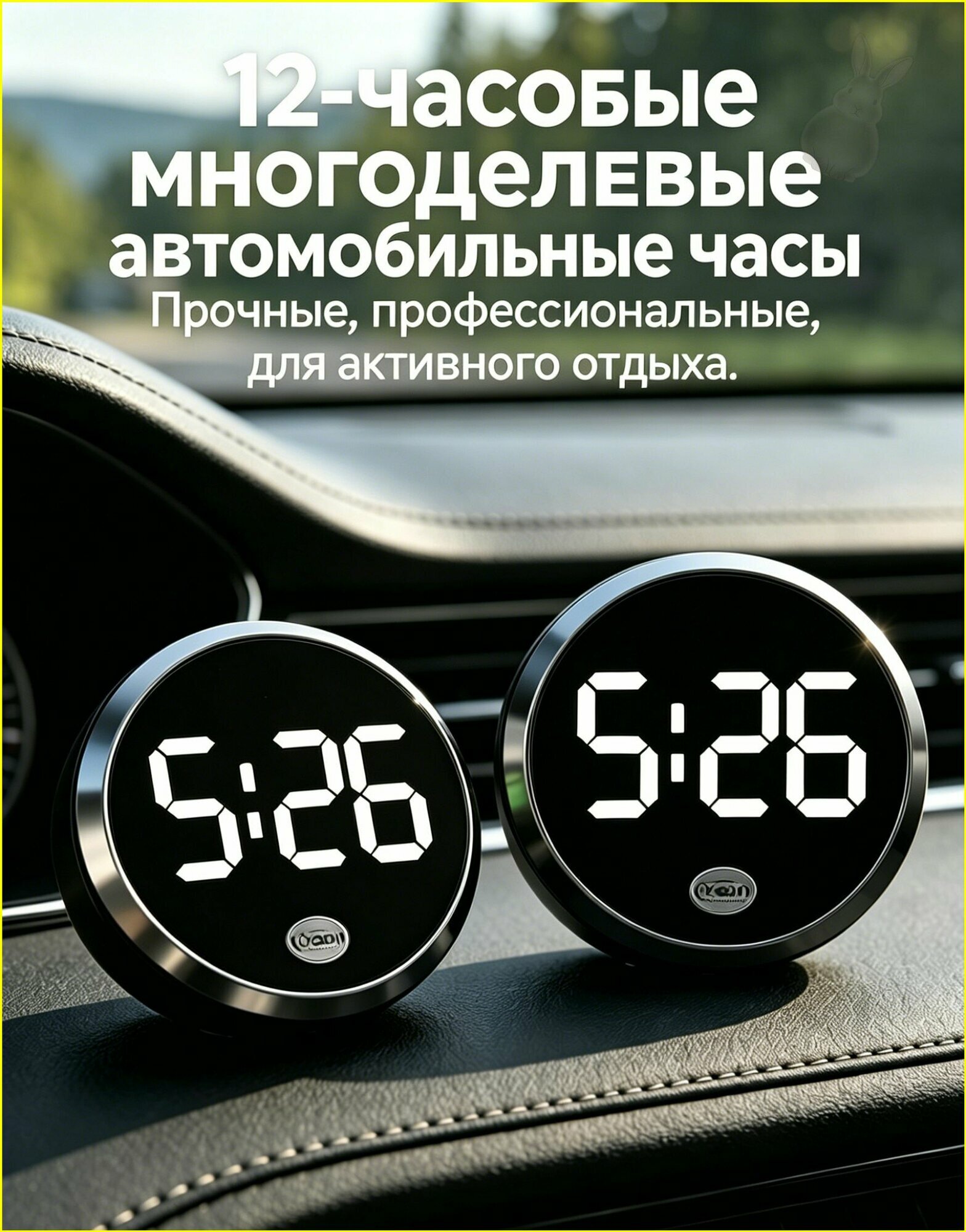 Автомобильная электроника Светодиодные цифровые сенсорные часы