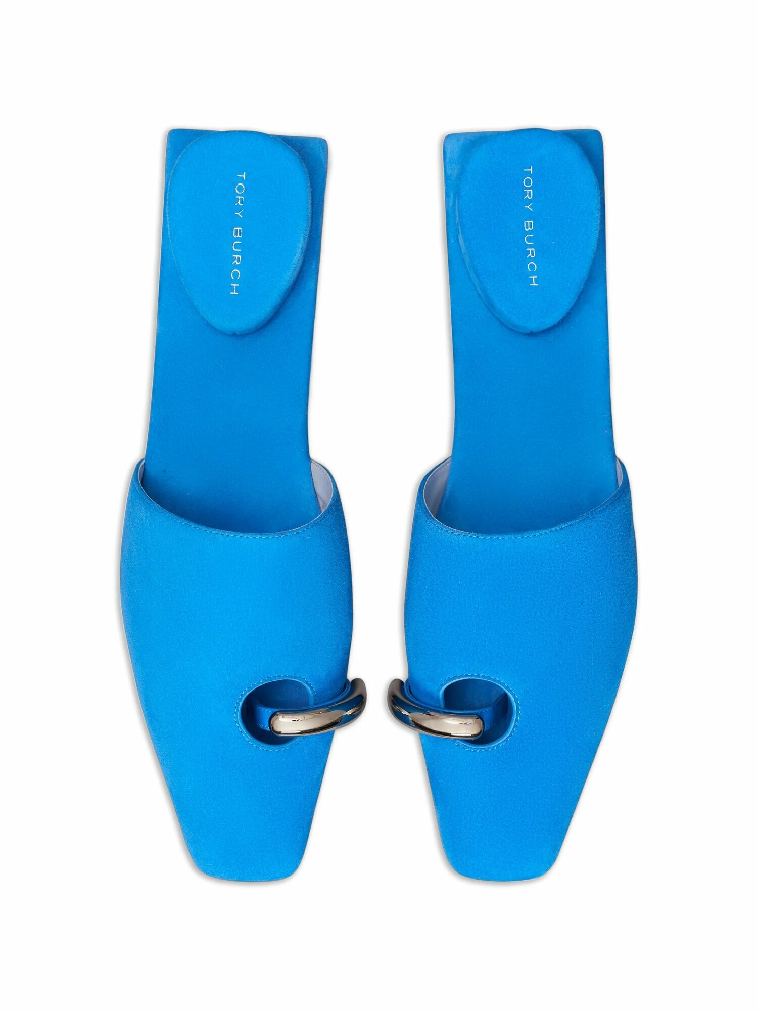 Мюли Tory Burch Pierced mules, размер 5.5, blue — фото 1