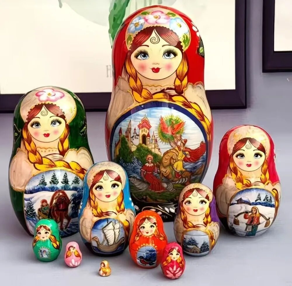 Матрешка Деревянная 10 Штук