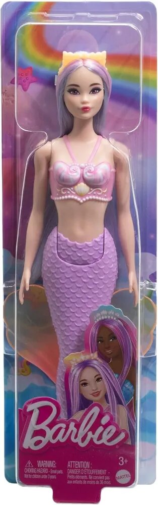 Mattel & Barbie, Куклы-русалки Barbie волосами и повязкой, топы в виде ракушек и цветные плавники