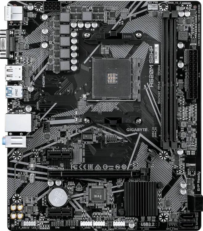 Материнская плата Gigabyte A520M S2HP