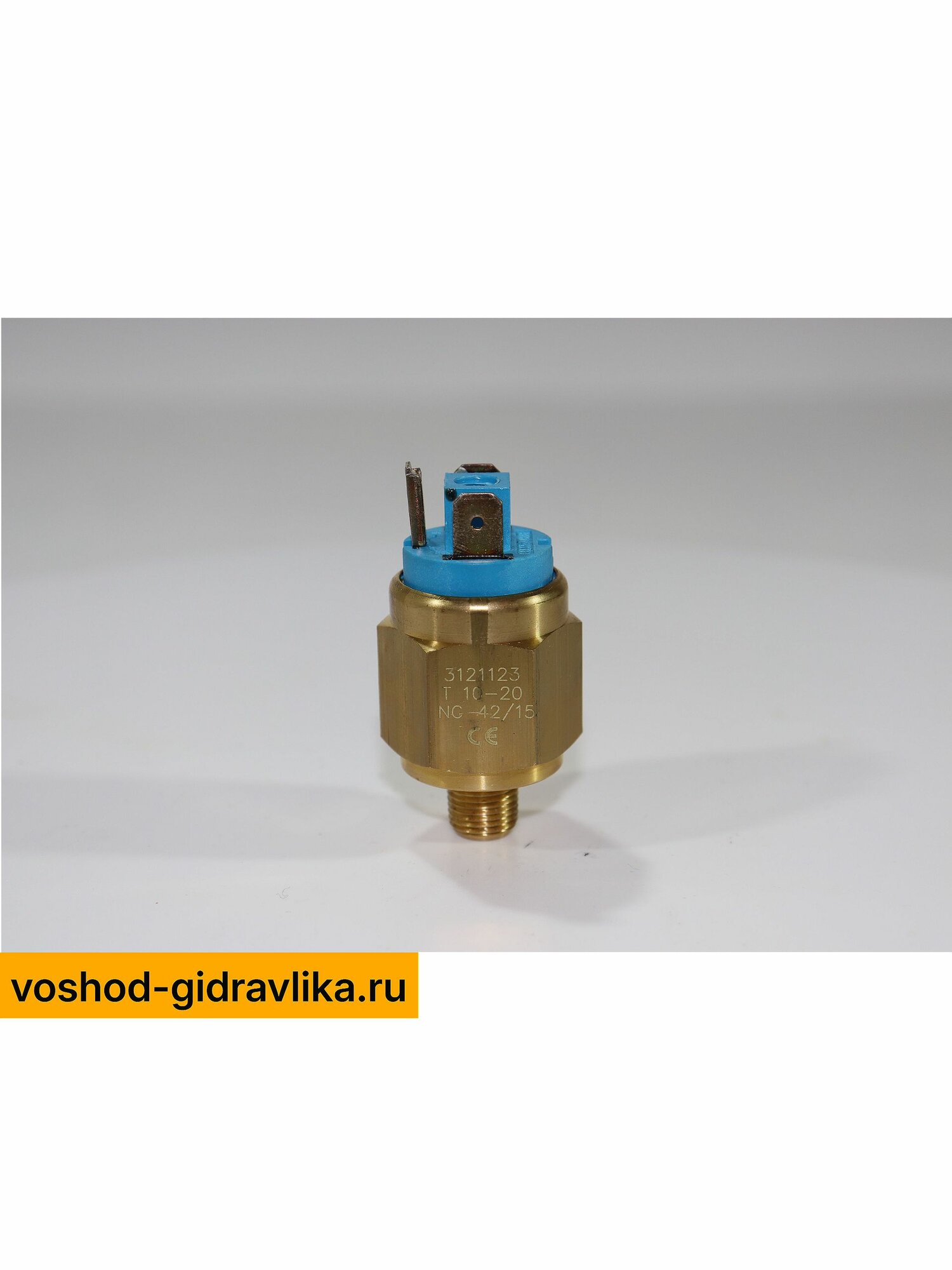 Датчик давления Euroswitch 3121123 T15D (NC- нормально-закрытый, 1/8' BSPT (конич.), FKM - VITON, диапазон 10-20 bar.)