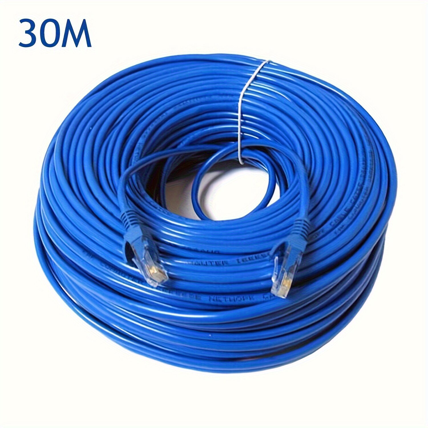 Патч-корд Ethernet Cat6, гигабитный 1 Гбит/с, круглый RJ45, штекер-штекер, 8-контактный, 250 МГц, 30 м, для ПК, модема и роутера
