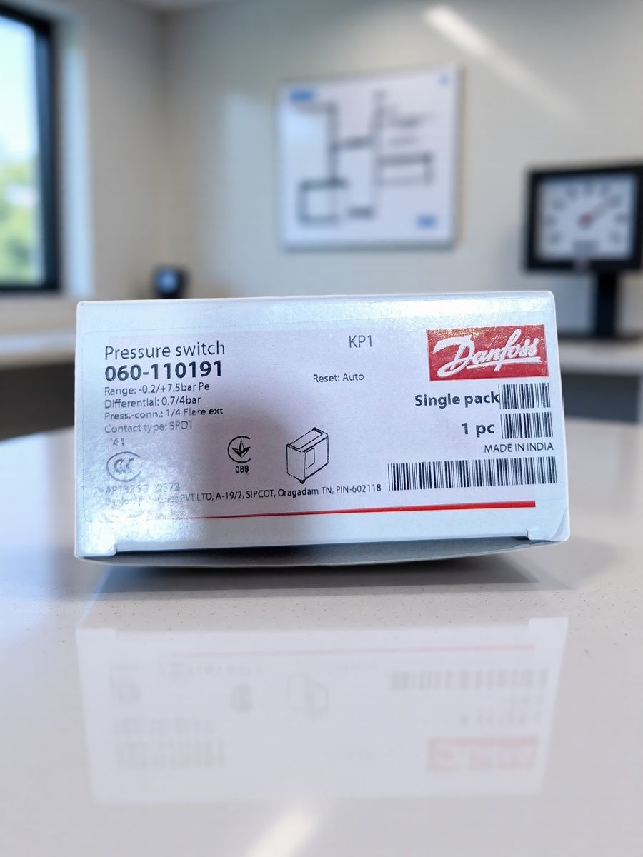 Реле давления Danfoss KP1 060-110191 (автоматический сброс)