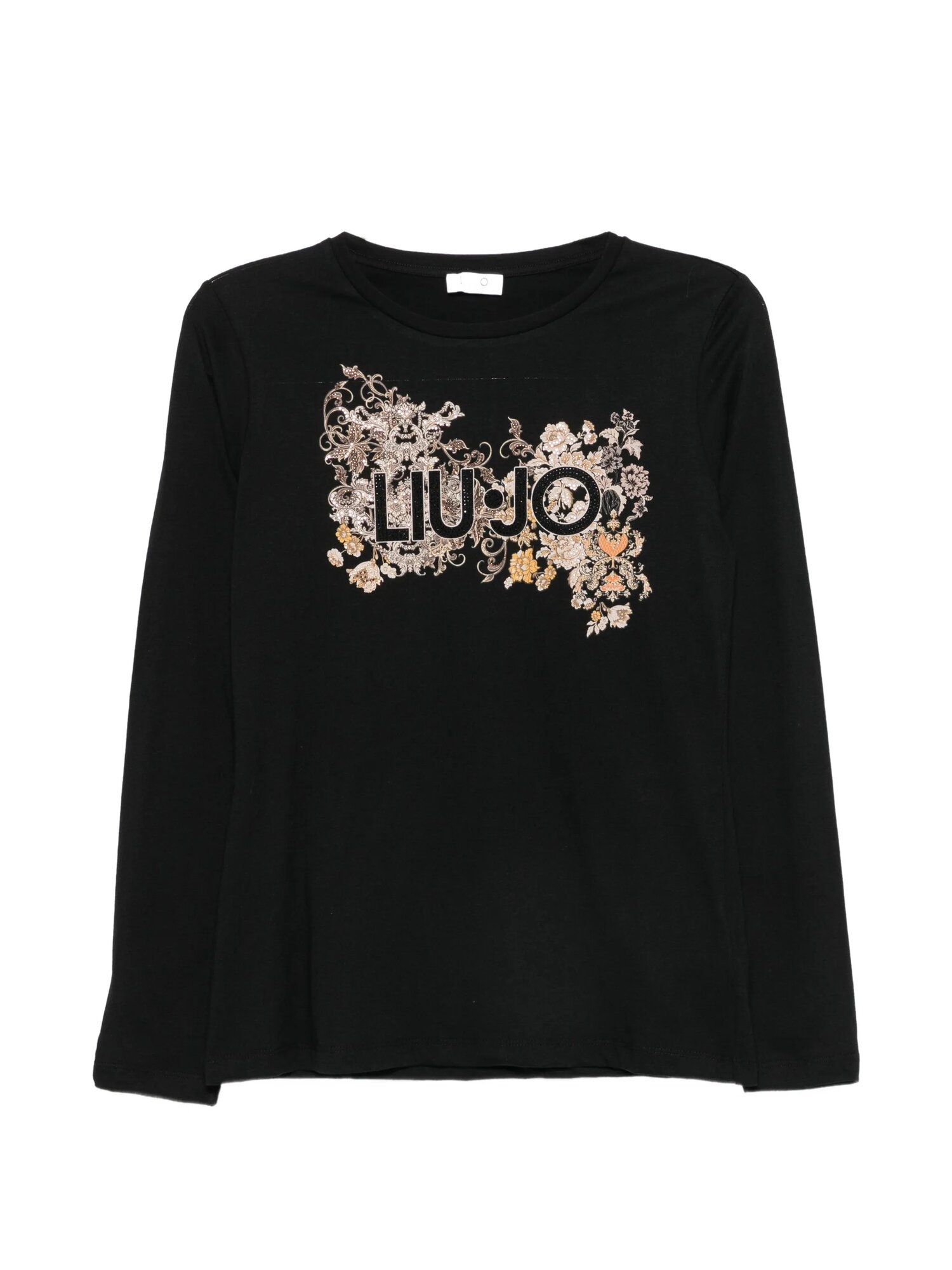Футболка Logo-print rhinestone-embellished T-shirt