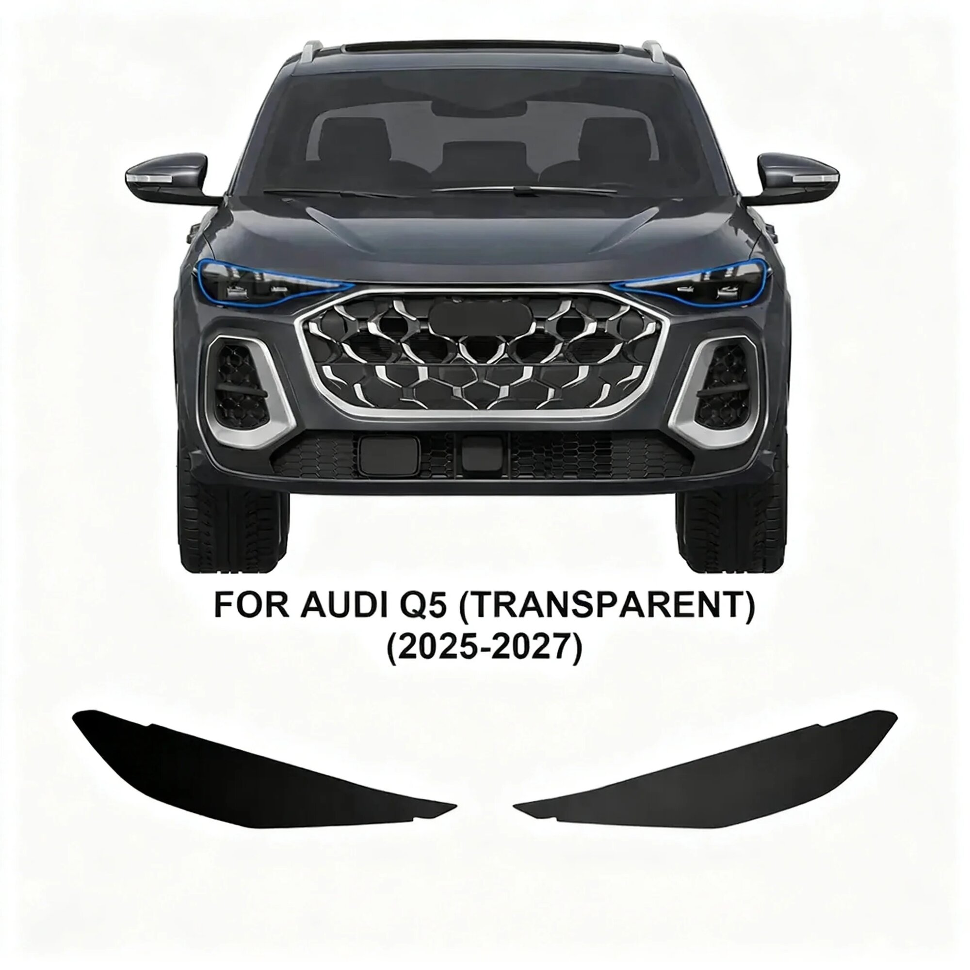 Защитная пленка на фары Audi Q5 2025-2027, черная