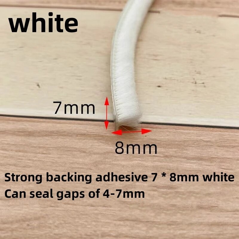 Уплотнительная лента для щелей 7x8 White, 5M