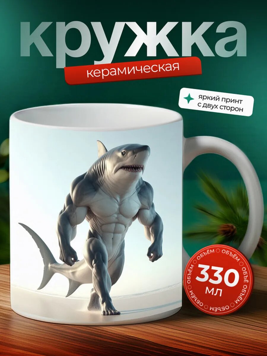 Кружка Акула рыба 8,