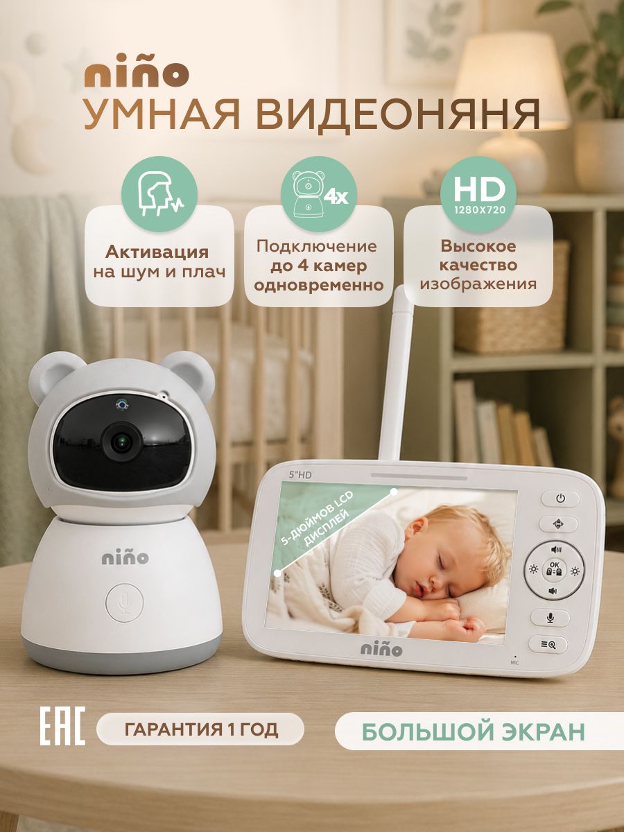 Видеоняня с монитором беспроводная радионяня