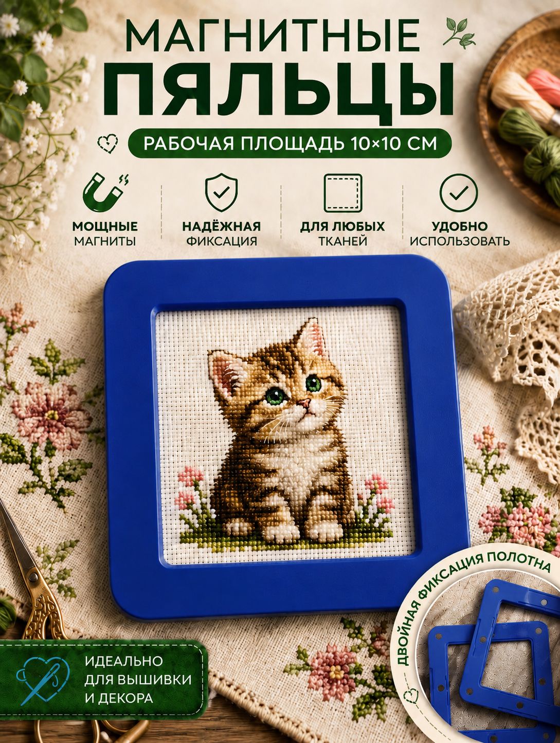 Пяльцы для вышивки 10х10