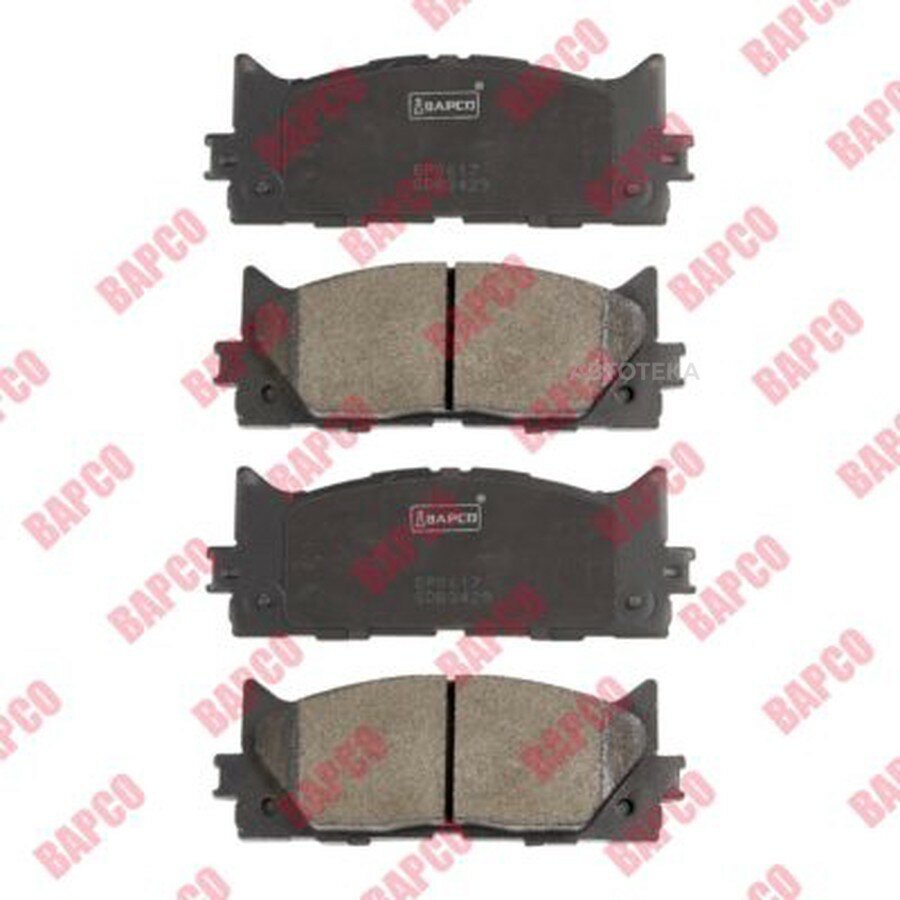 Колодки тормозные дисковые передние BAPCO BP0617