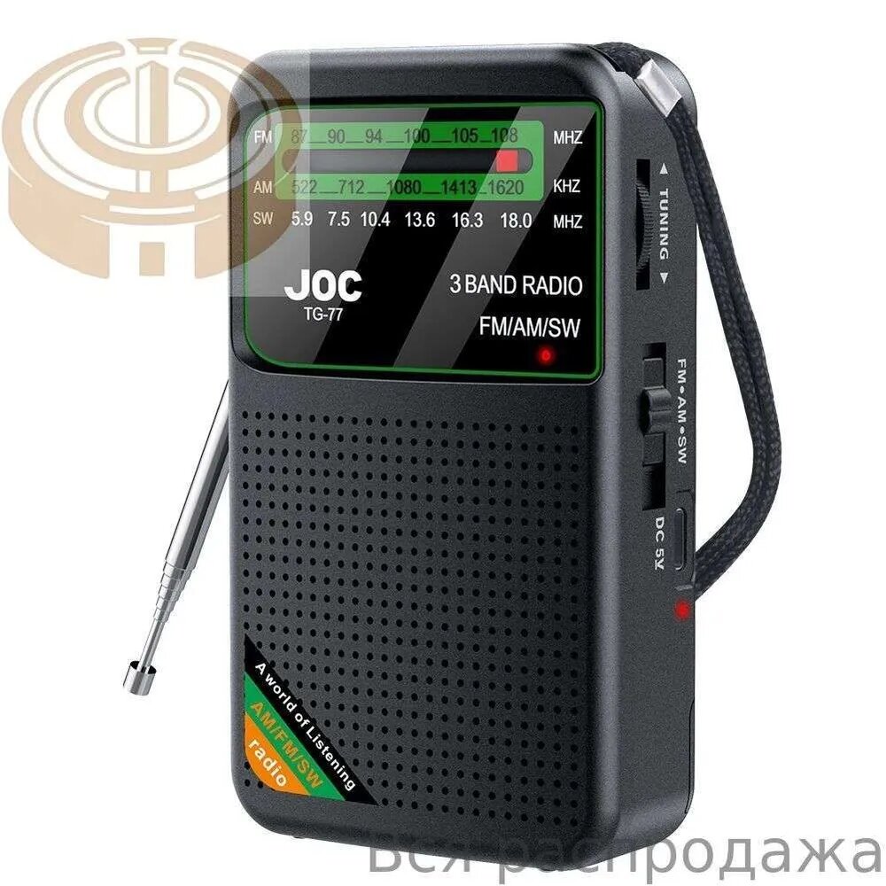 Карманное Радио, Портативное Мини-Радио Полного Диапазона AM/FM/SW-Радио, B