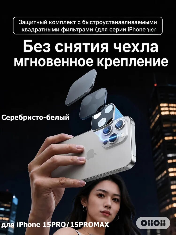 Магнитные фильтры для объектива, набор из 4 штук для iPhone 15PRO/15PROMAX