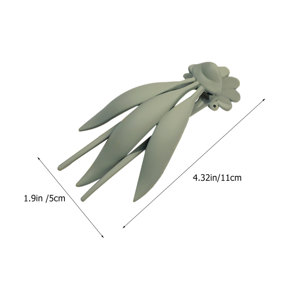 4 Штуки Плоские Зажимы Для Волос Цвет Кофе Размер 11.00X5.00X4.00Cm