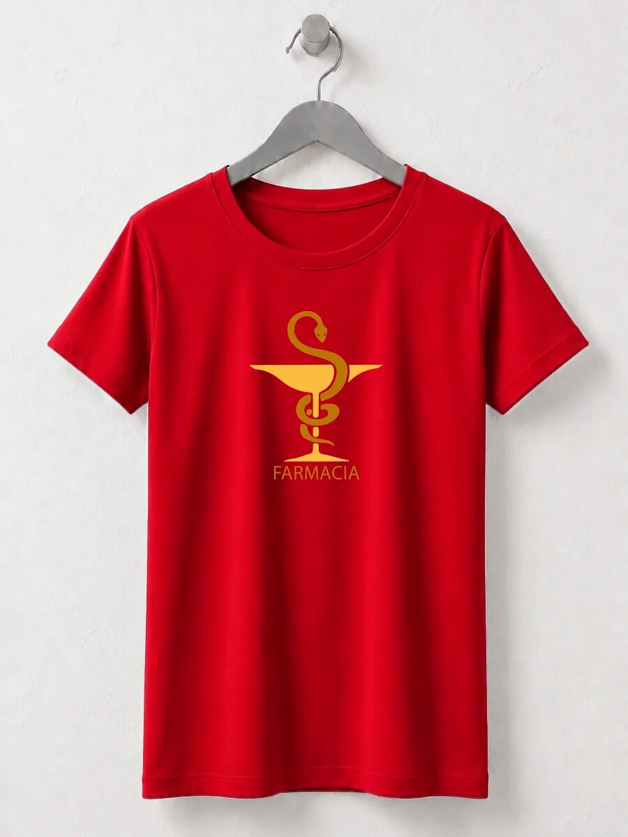 Футболка медицина знак змея чаша