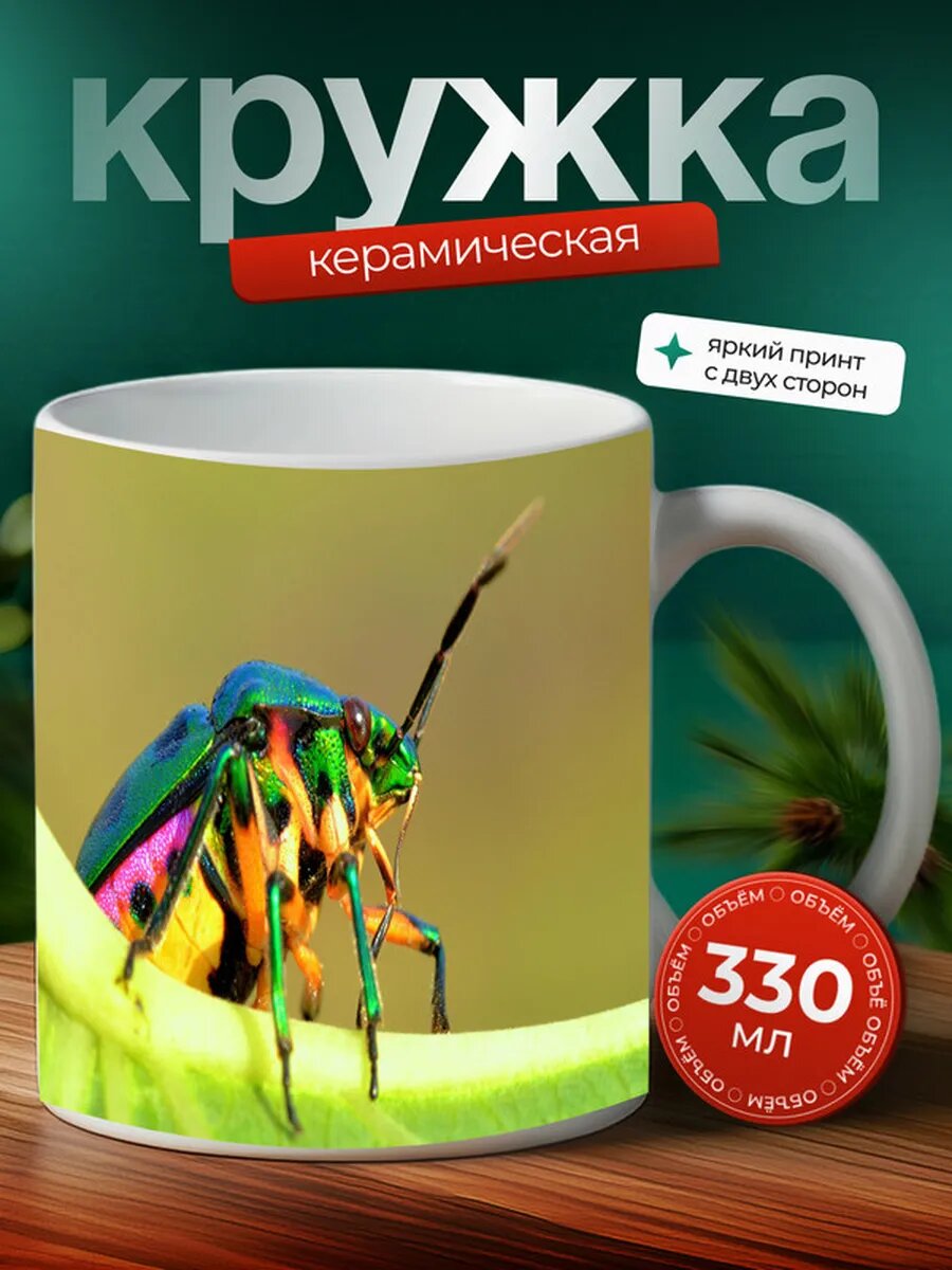 Кружка Жук-носорог насекомое 14,