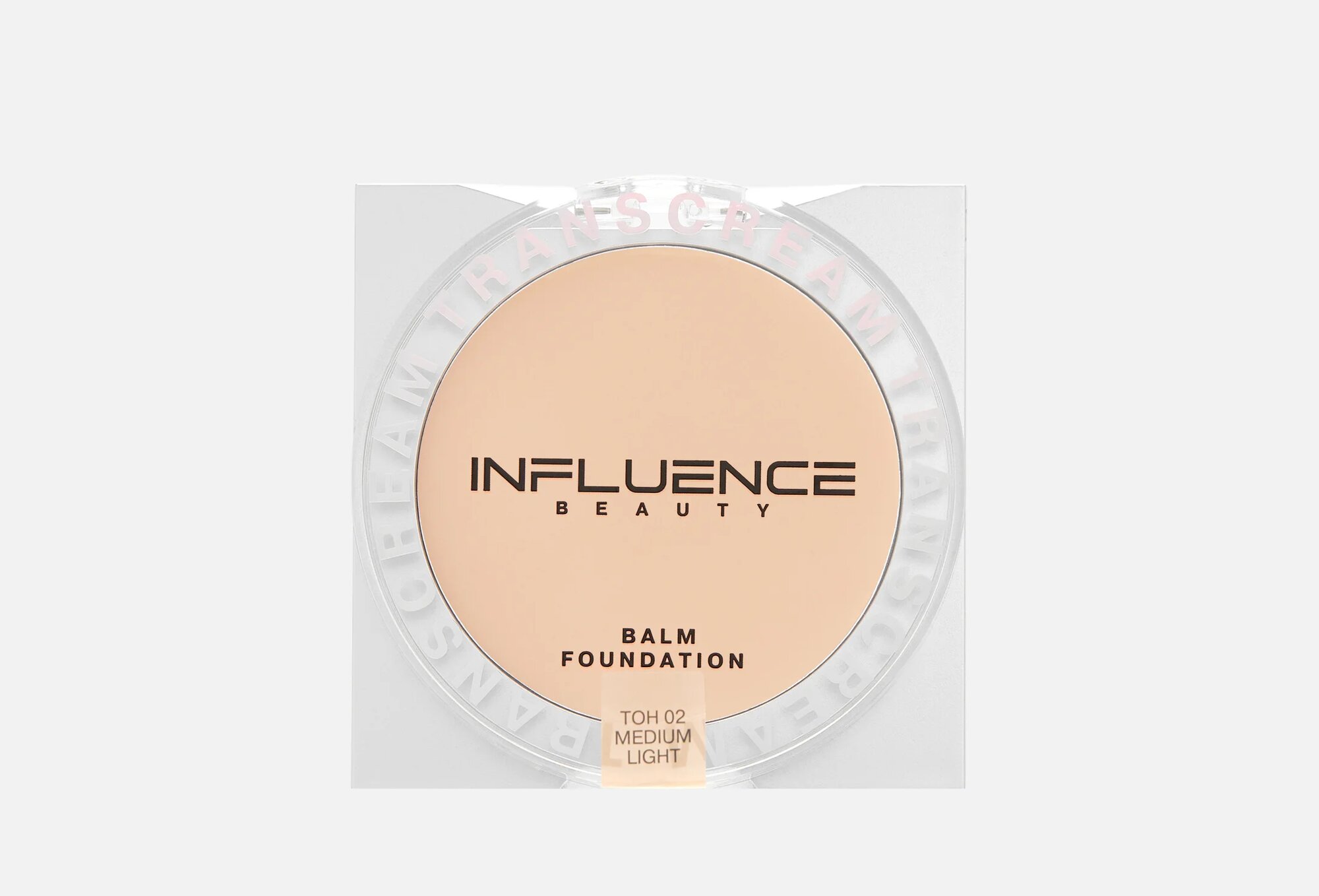 Тональный бальзам INFLUENCE BEAUTY "transcream" 02, матовый финиш, для лица