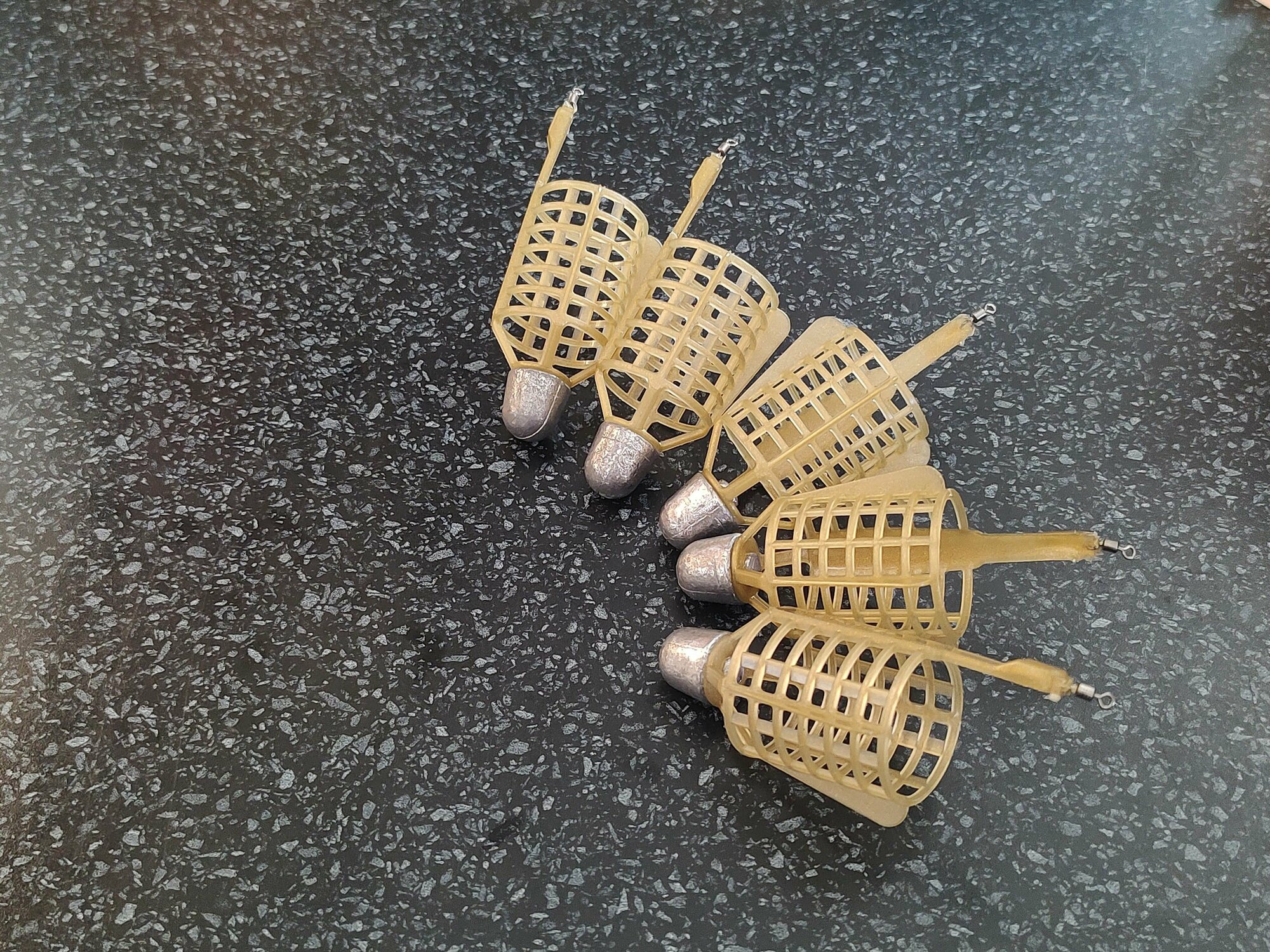 Набор фидерных кормушек"пуля" 5 шт по 60 грамм