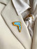 Брошь Yes please!, голубой