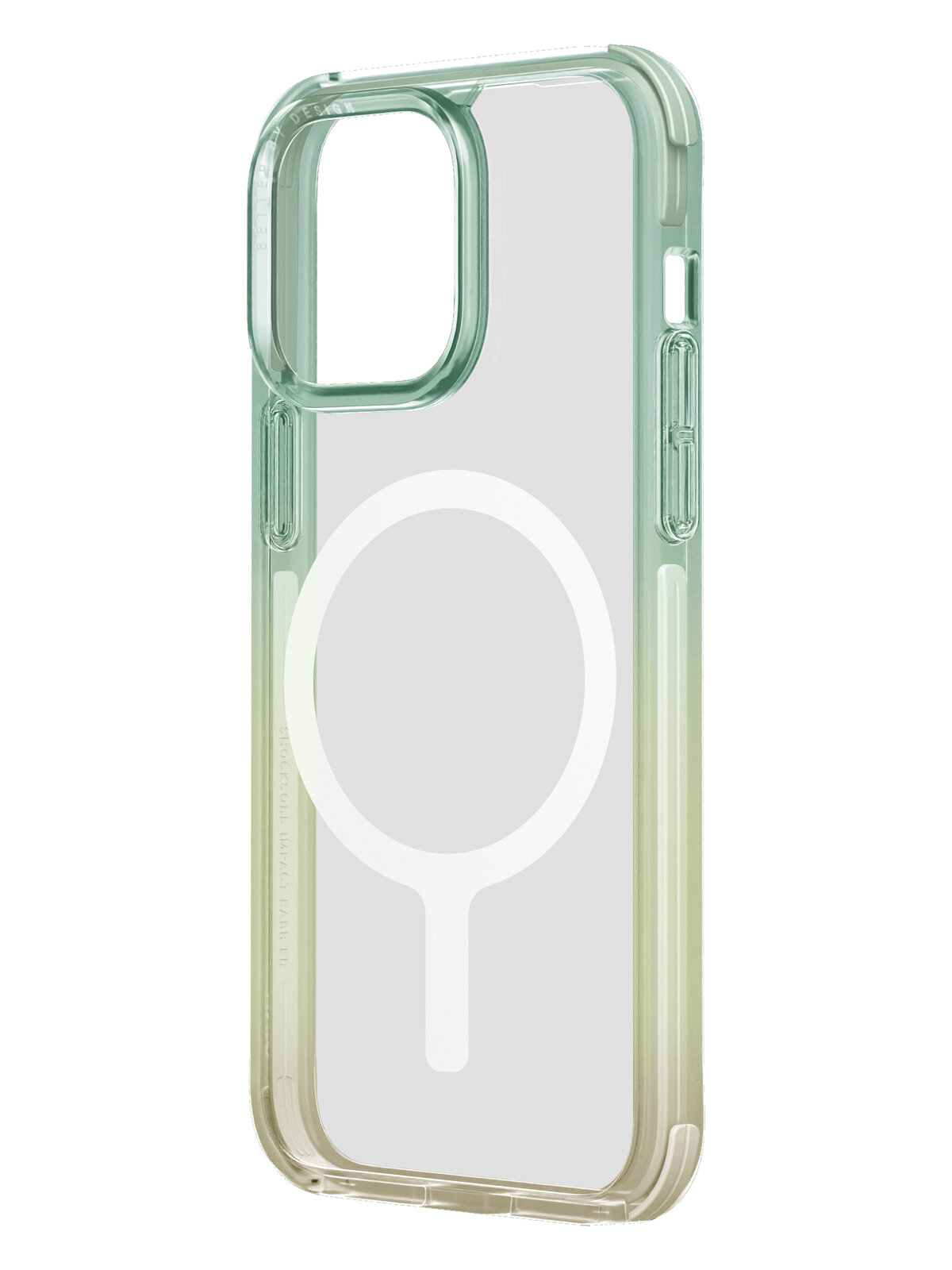 Uniq для iPhone 15 чехол Combat DUO Sea Green/Soft Yellow (MagSafe)