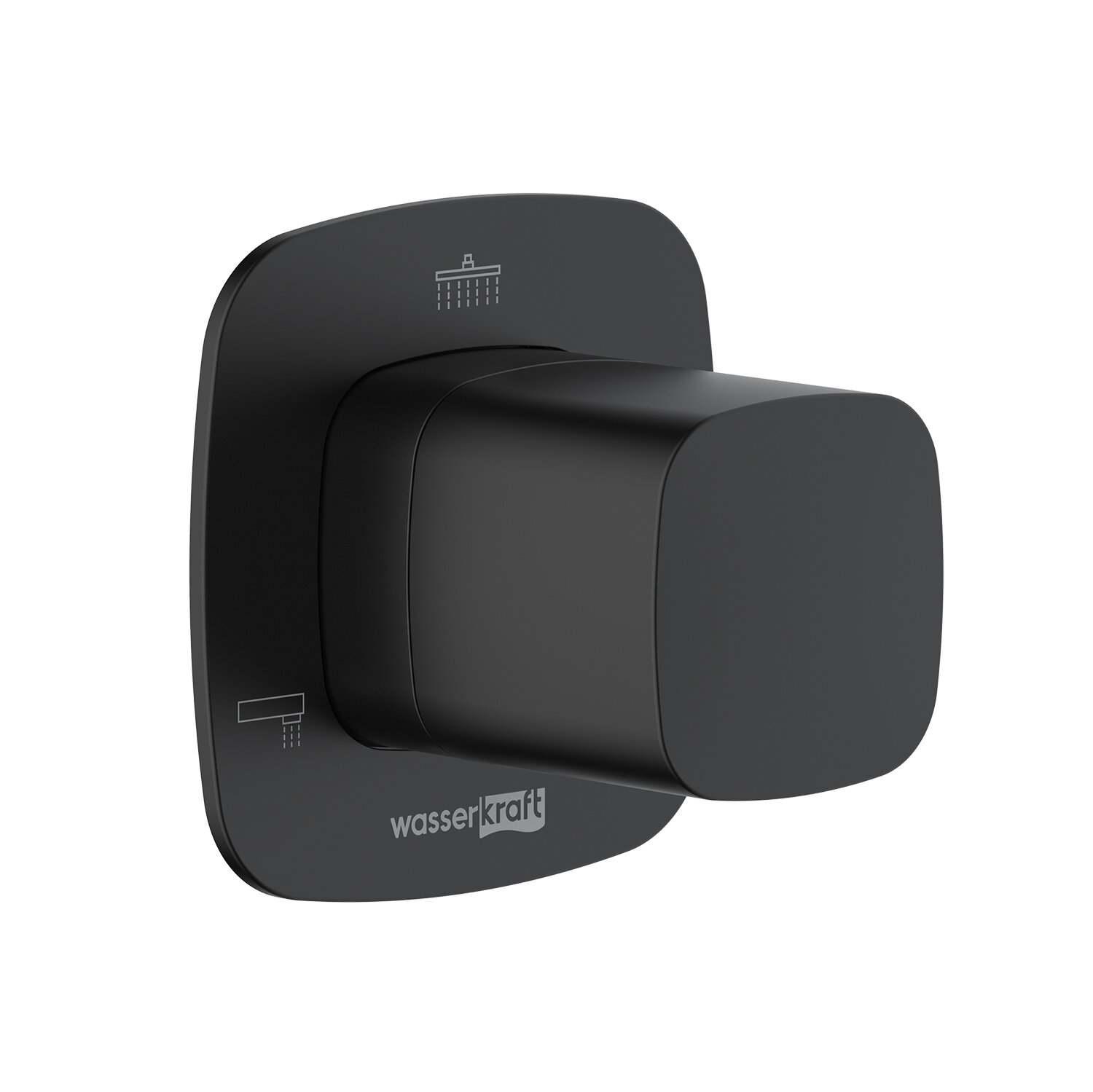 Переключатель для встраиваемого смесителя на 3 выхода WasserKRAFT A265, черный